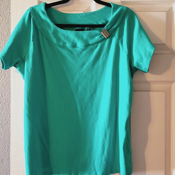 Rafaella | Tops | Boat Neck Collar With Decoration | Poshmark